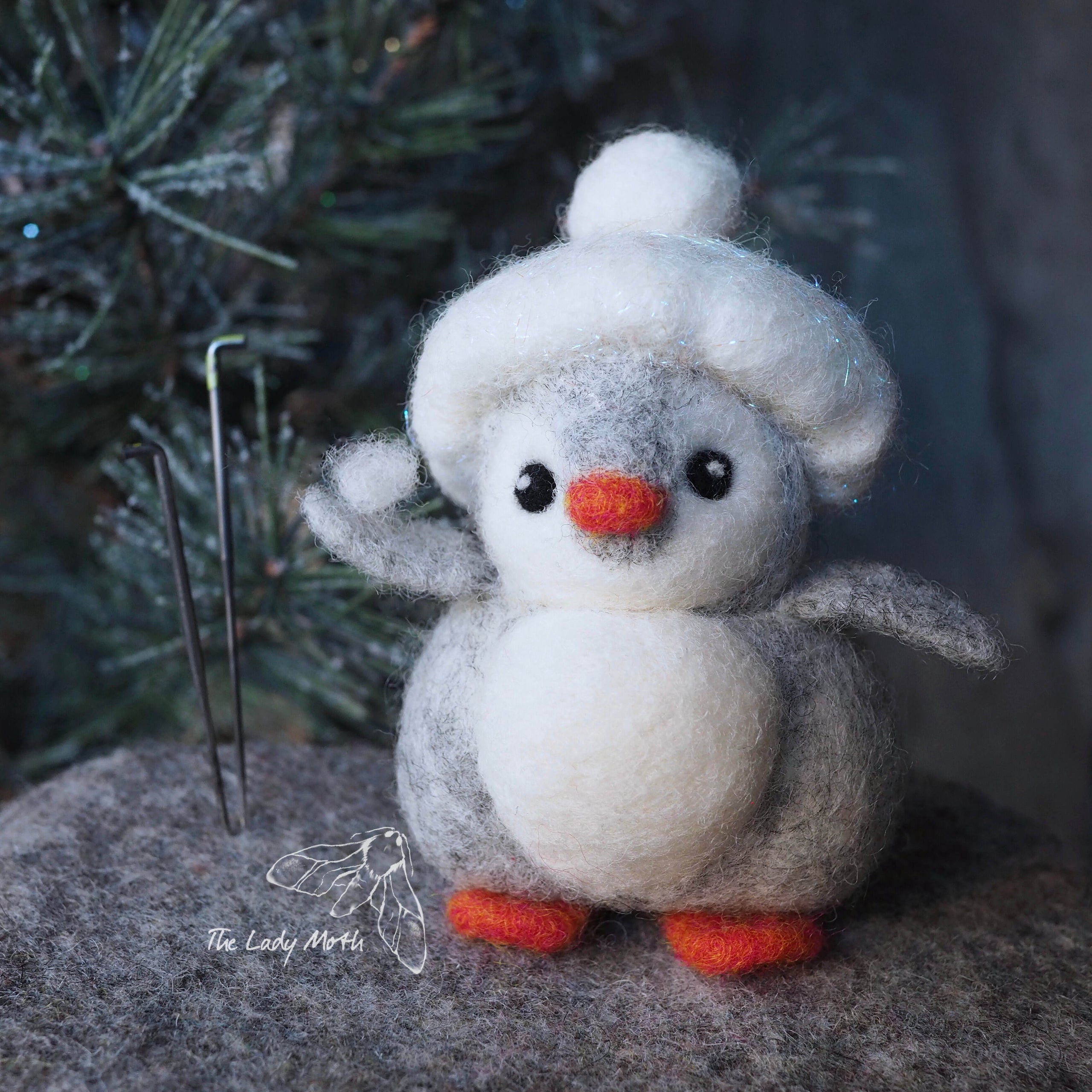 PENGUIN * needle felting - video instructions accessible until 31 March ...